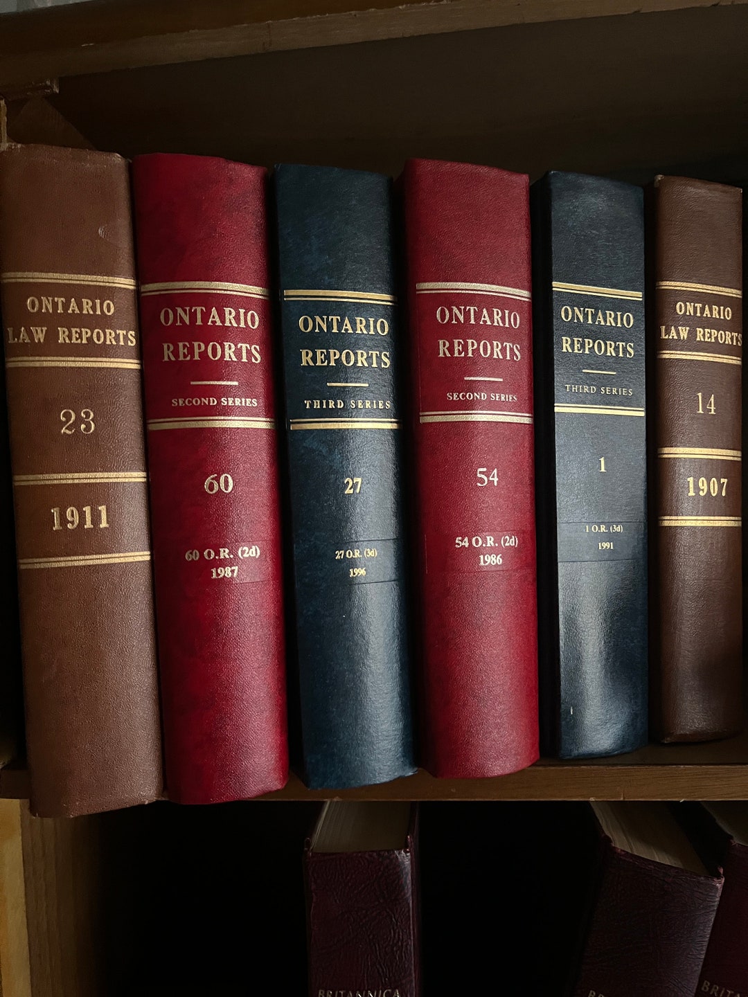 Vintage Law Book Bundle of 6/ontario Law Report, Canadian Law, Office ...