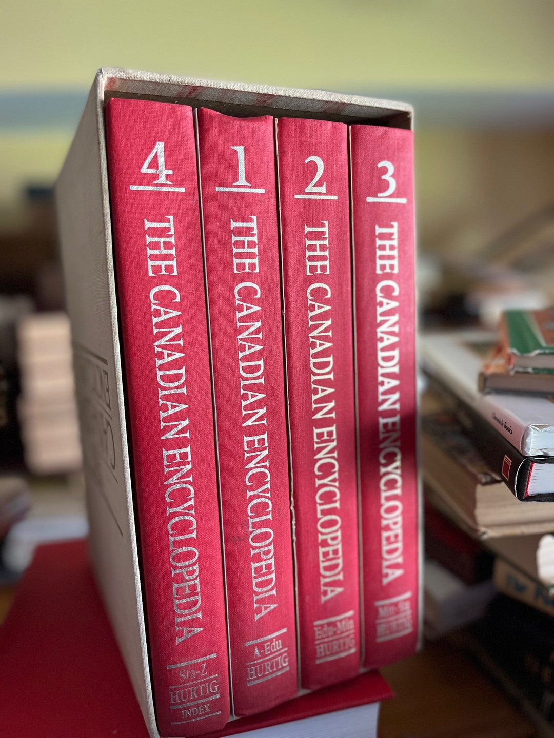 1988, the Canadian Encyclopedia, Complete 4 Volumes in a Slipcase ...