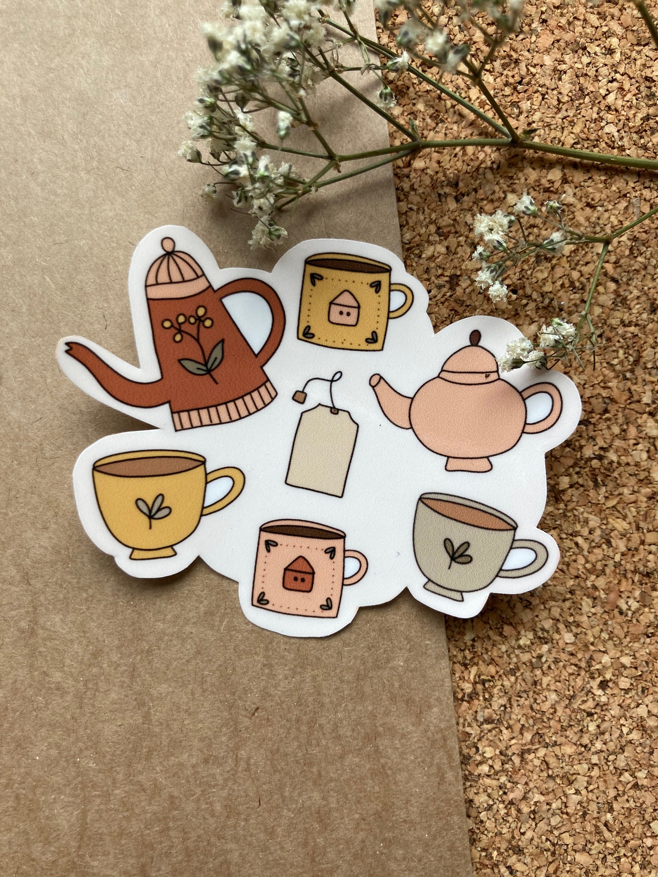 Tea Lover Sticker Tea Stickers Cottagecore Stickers - Etsy UK