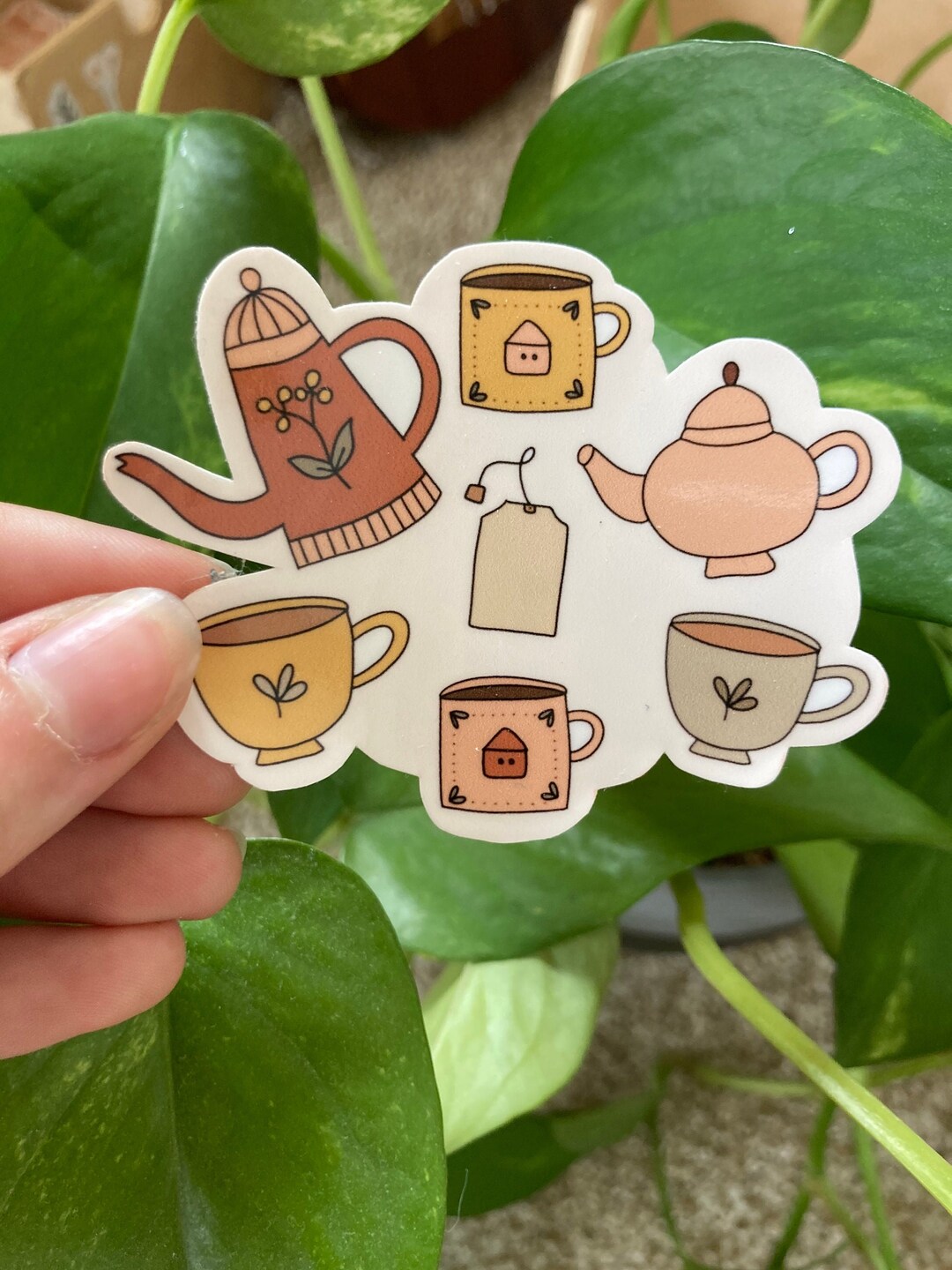 Tea Lover Sticker Tea Stickers Cottagecore Stickers - Etsy UK