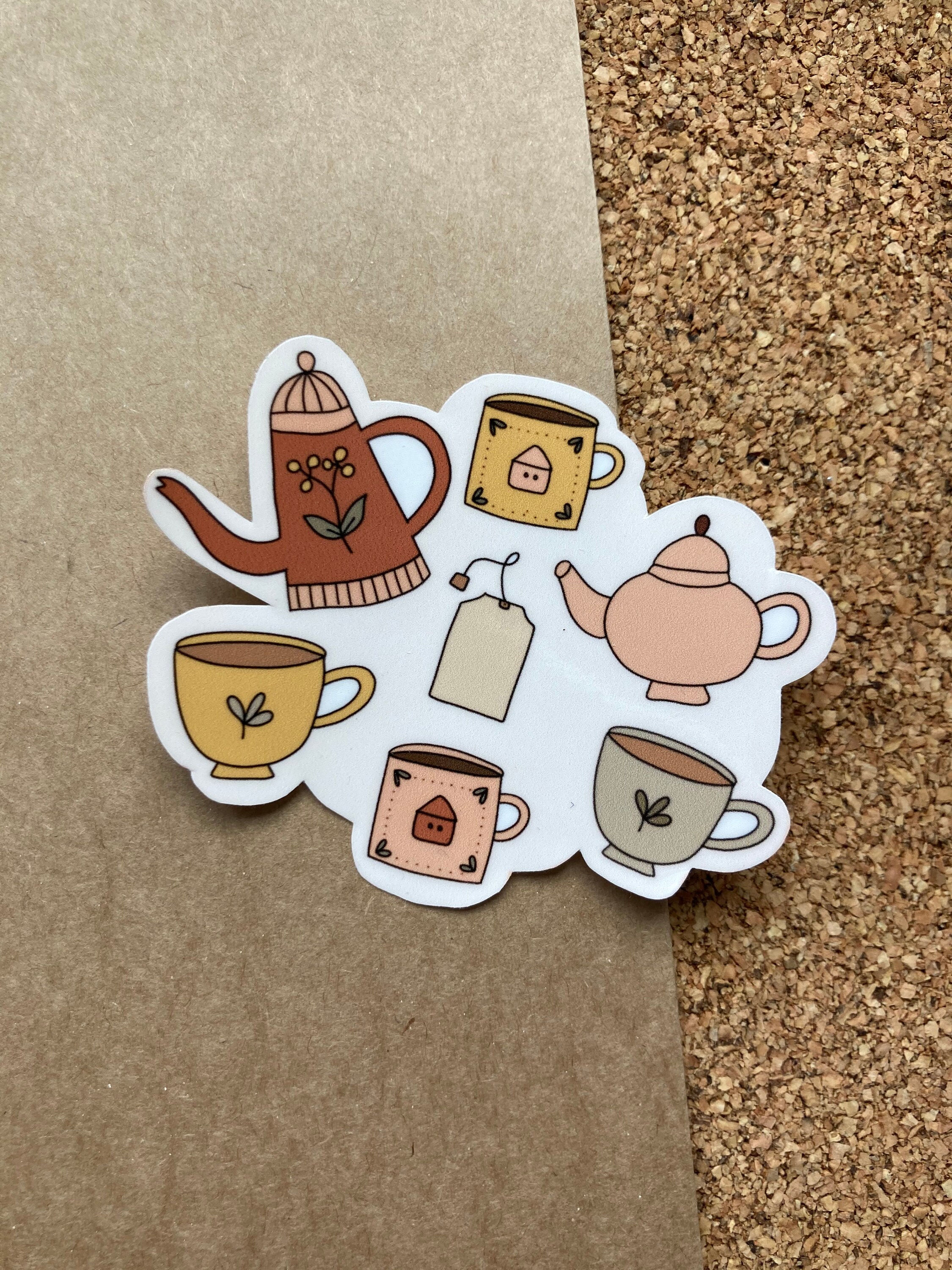 Tea Lover Sticker Tea Stickers Cottagecore Stickers - Etsy UK