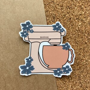 Cute Floral Stand Mixer Sticker Baking Stickers Kitchenaid - Etsy