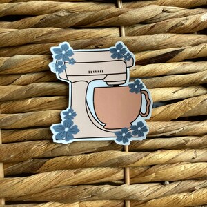Cute Floral Stand Mixer Sticker Baking Stickers Kitchenaid - Etsy