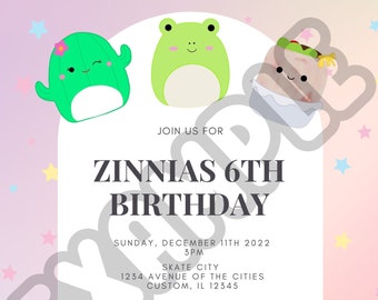 Squishmallows Birthday Card - Etsy UK