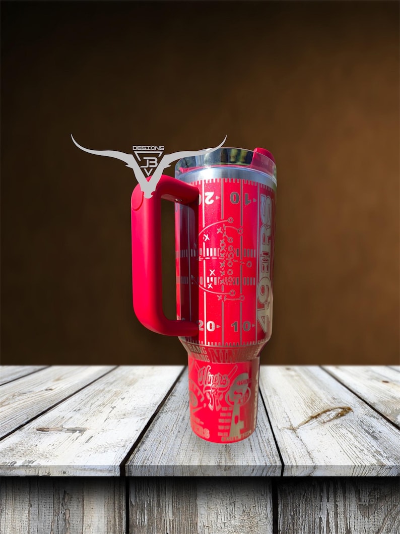 SF 49ers Laser Engraved Tumbler - Etsy