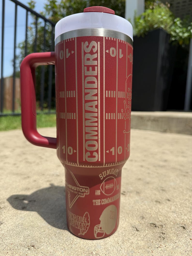 Washington Football Laser Engraved Tumbler - Etsy