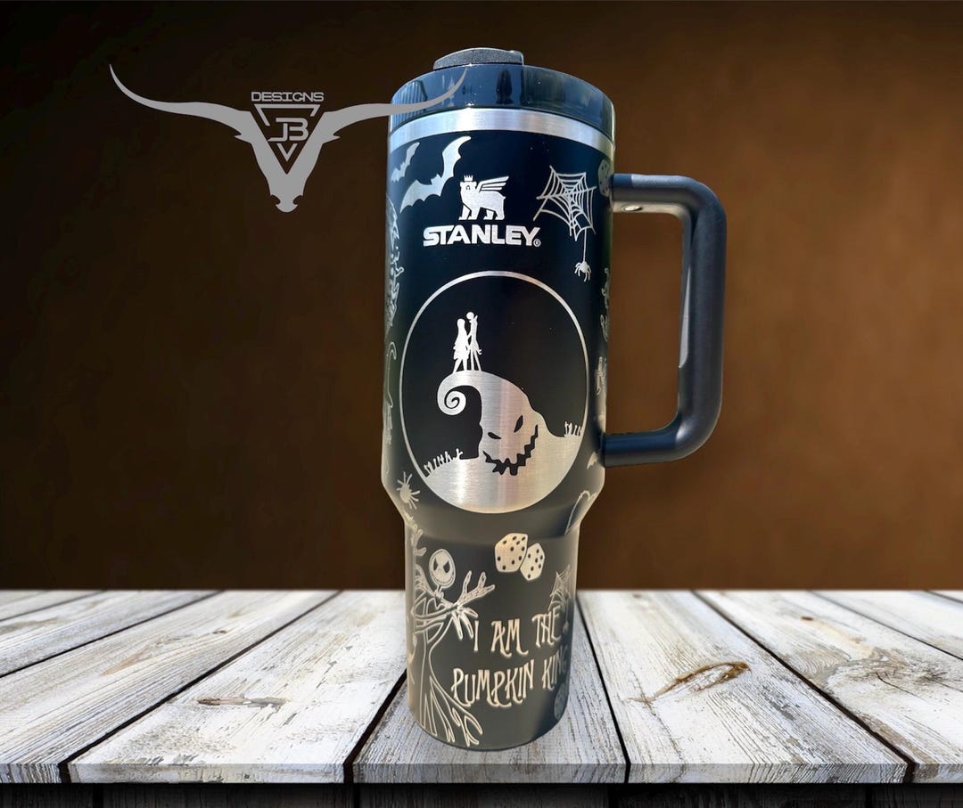 Jack and Sally Laser Engraved Tumbler - Etsy