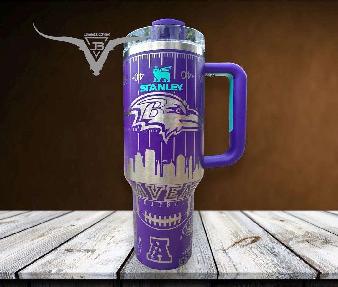 Ravens Football Laser Engraved Tumbler - Etsy