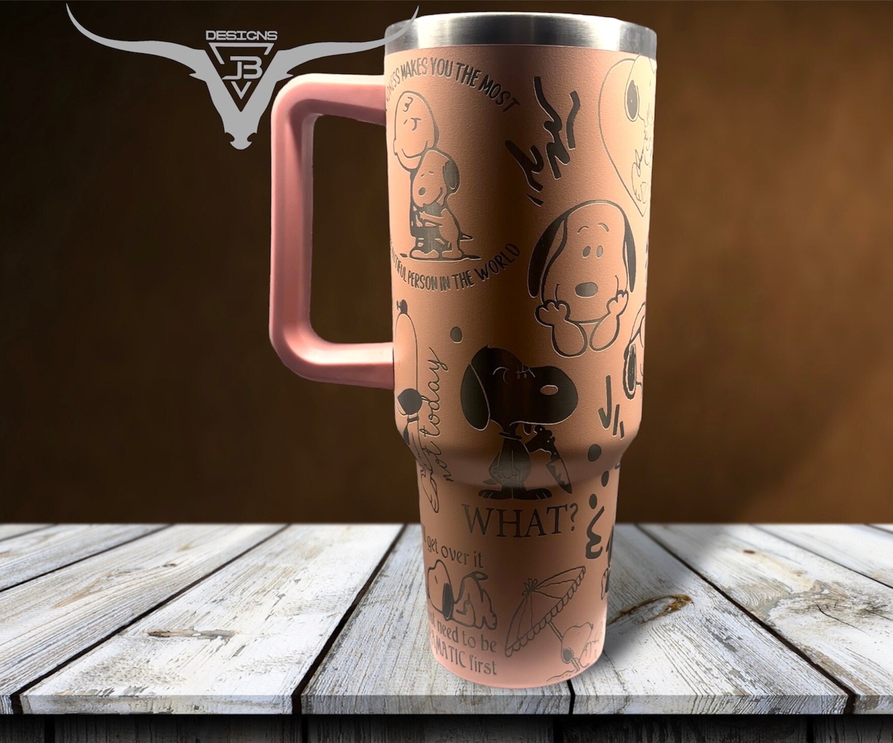 Snoopy Laser Engraved Tumbler - Etsy