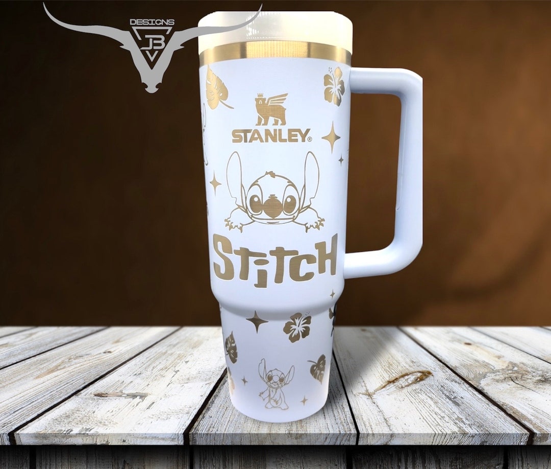 Stitch Laser Engraved Tumbler - Etsy