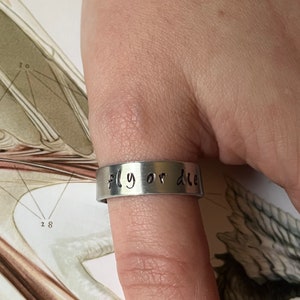 Fourth Wing - Metal Stamped Jewelry - Fly or Die - Wing Leader ...