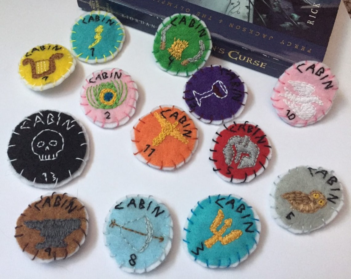 Percy Jackson Pins Percy Jackson Merch Camp Halfblood | Etsy