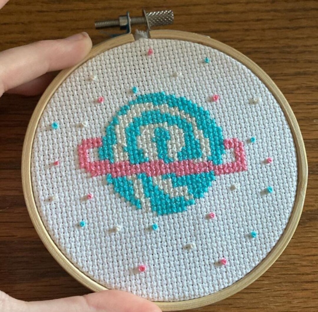 Pride Planet PDF Patterns Transgender Pride, Cross Stitch Pattern ...