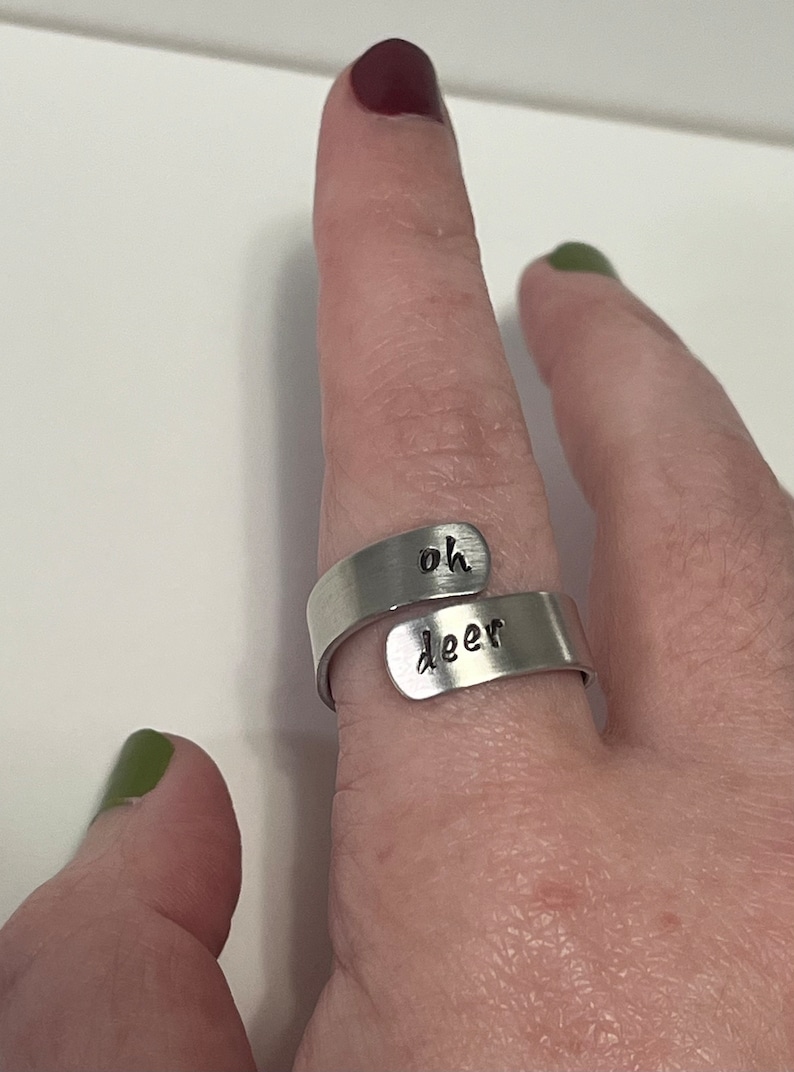 Hazbin Hotel Ring - Metal Stamped Jewelry - Angel Dust - Loser Baby ...