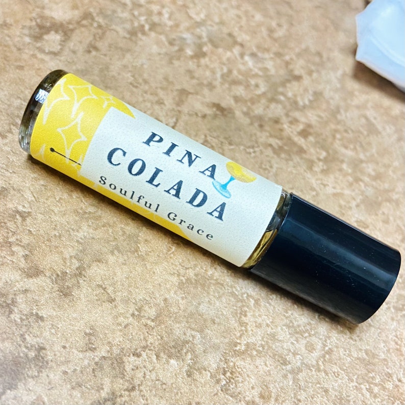Pina Colada Perfume Oil Roller, Tropical Coconut Pineapple Scent - Etsy
