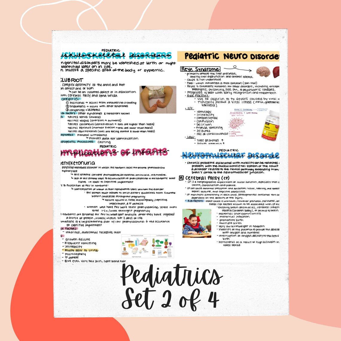 Pediatric Nursing Notes - Set 2 of 4 - Etsy Canada