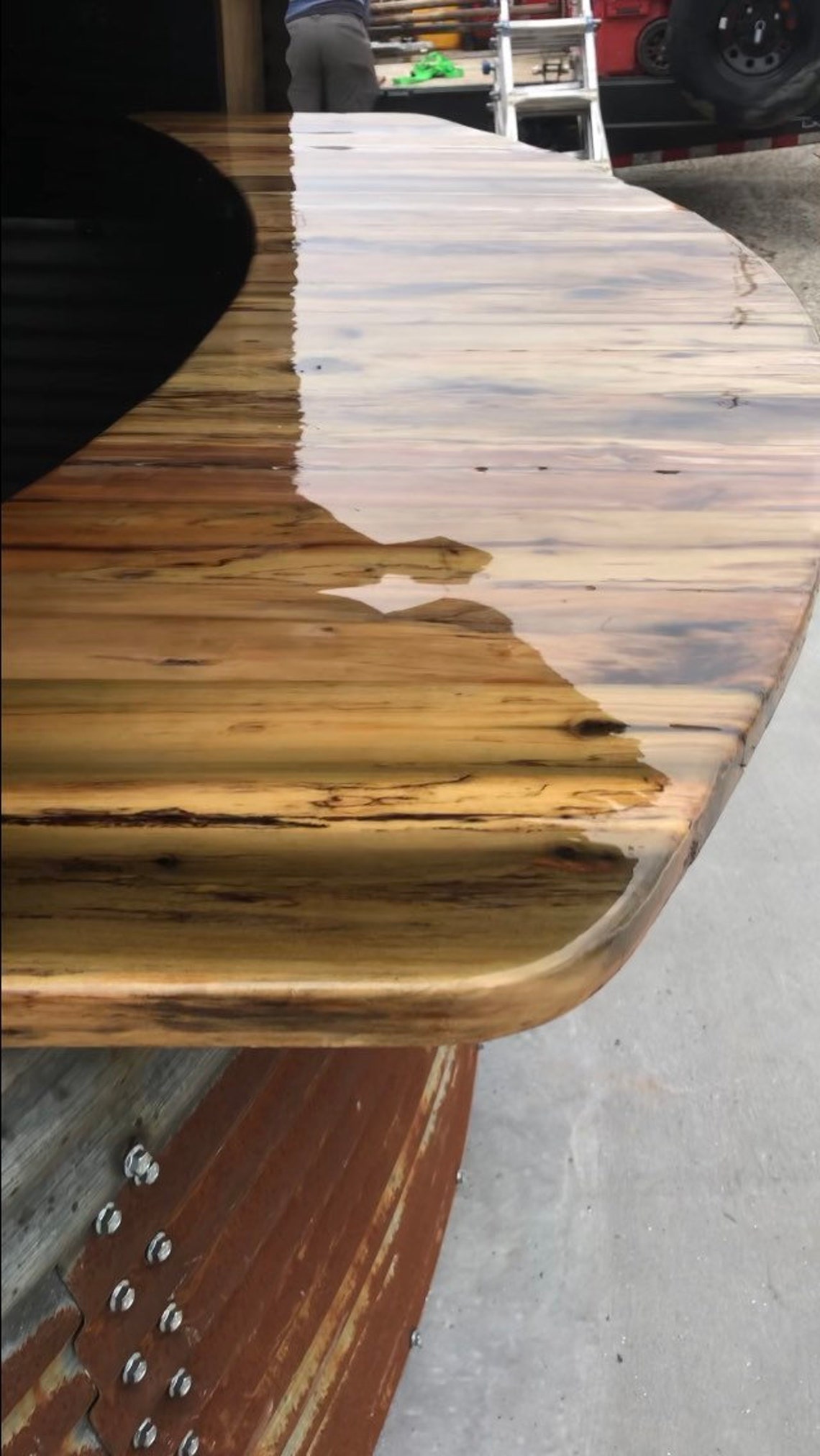 Custom 18’ Bar Upcycled From a Grain Bin - Etsy