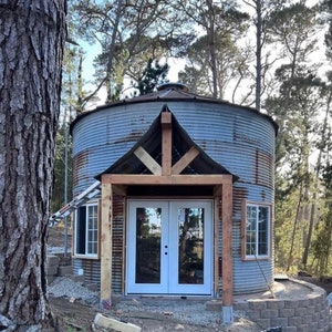 Grain Bin Garden Shed 18’ Kit With Porch - Etsy
