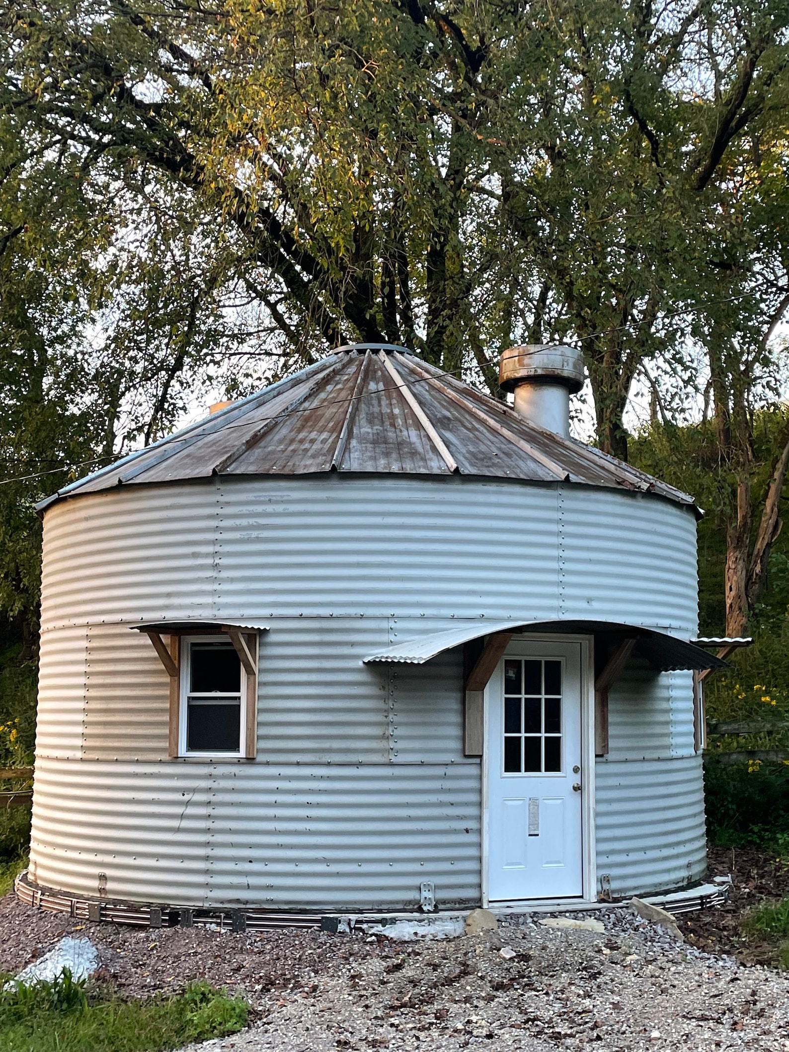 Grain Bin Cottage Tiny Home Shell W/awnings - Etsy