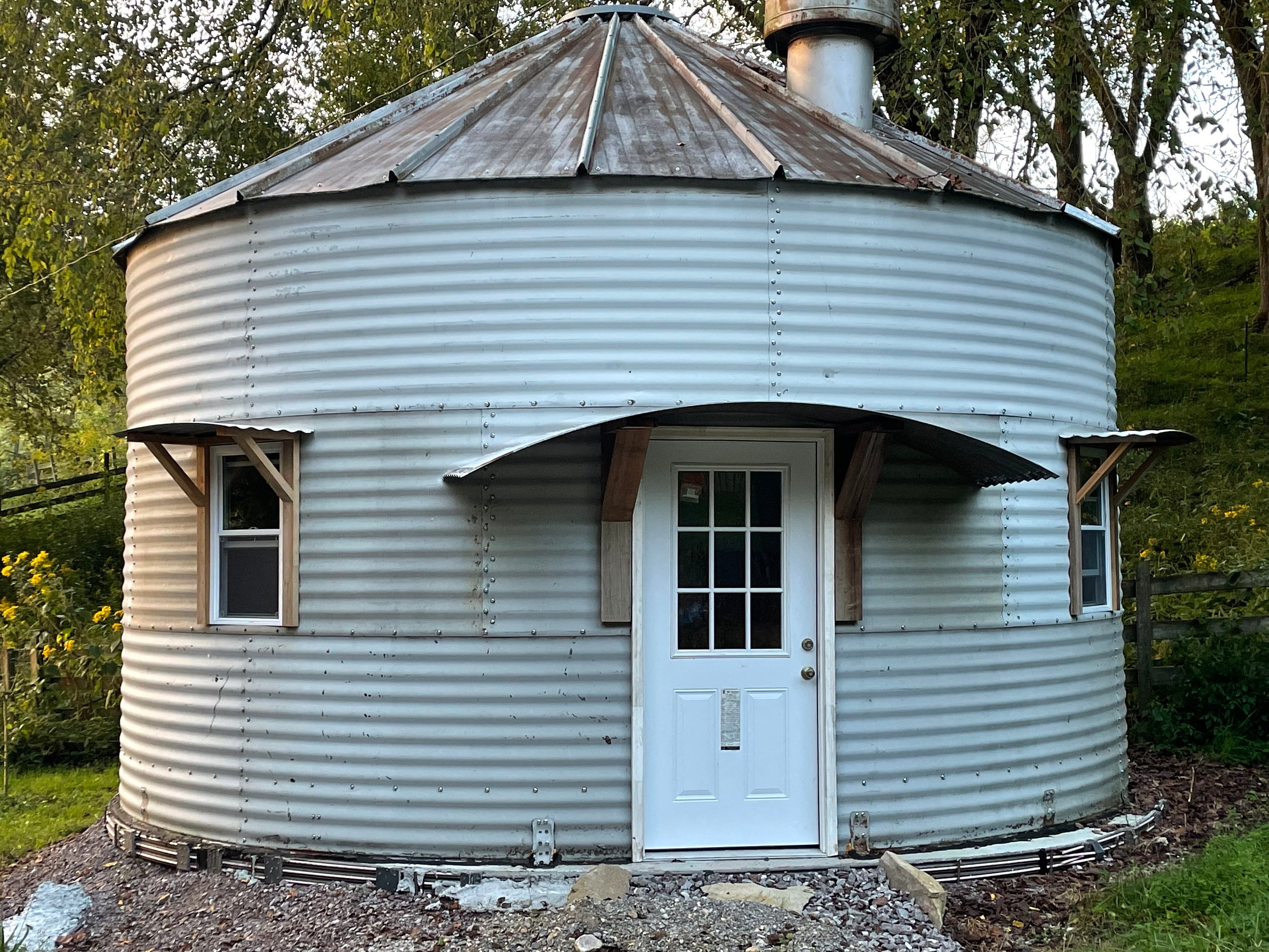 Grain Bin Cottage Tiny Home Shell W/awnings - Etsy