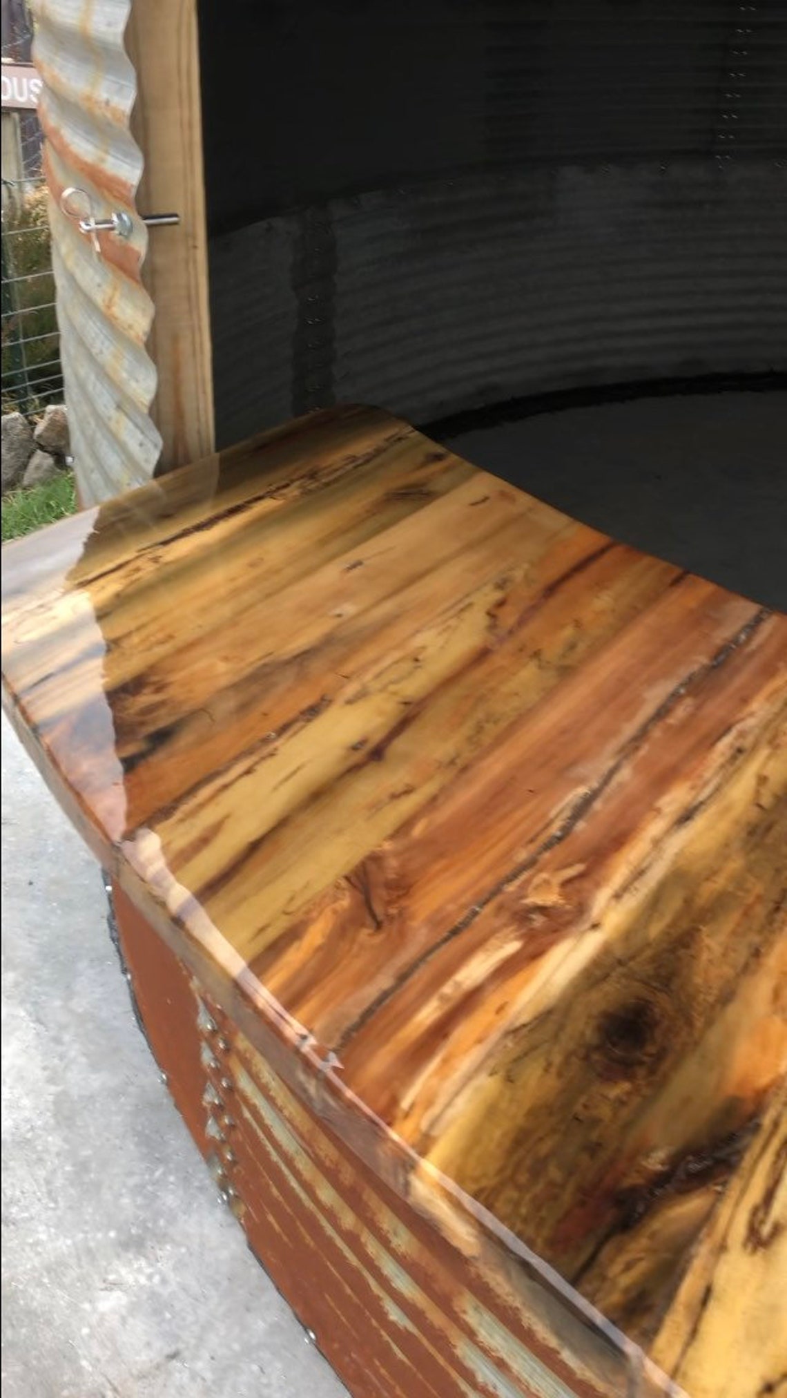 Custom 18’ Bar Upcycled From a Grain Bin - Etsy