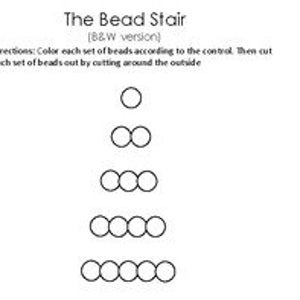 Montessori Bead Stair Printable - Etsy
