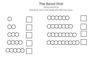 Montessori Bead Stair Printable - Etsy