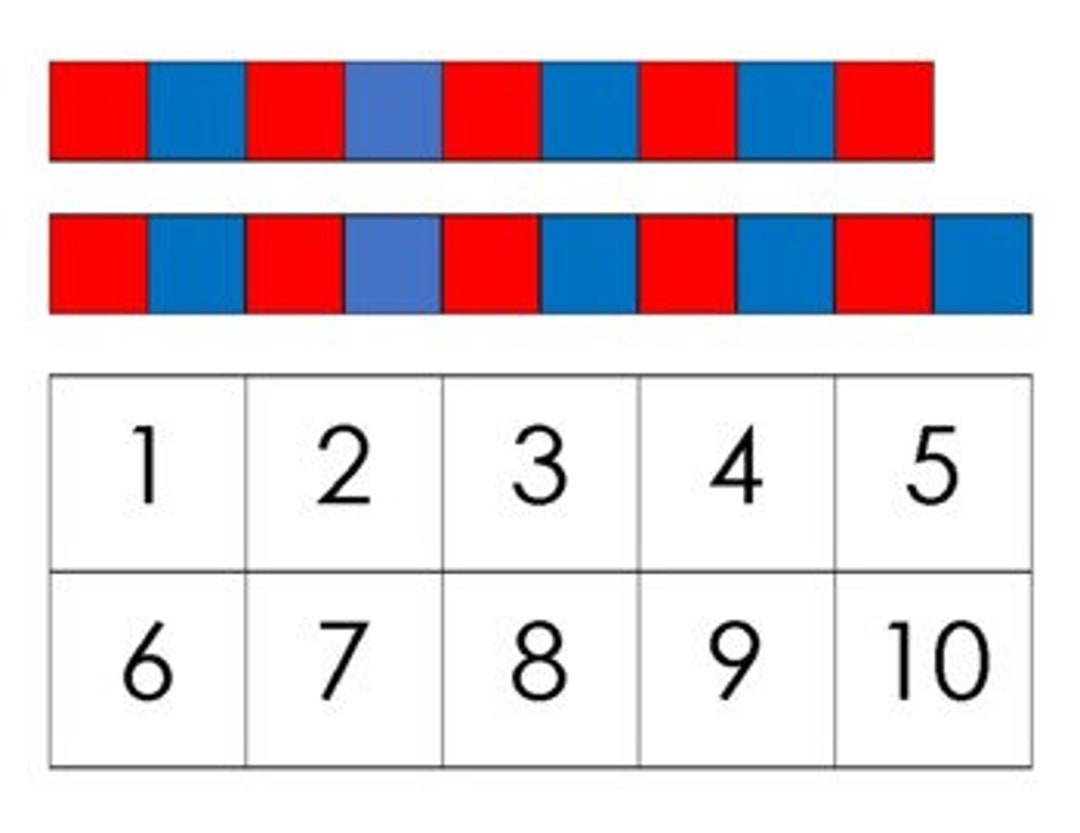 Number Rods Printable - Etsy