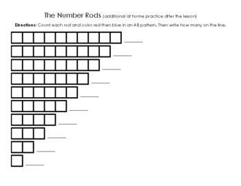 Number Rods Printable - Etsy