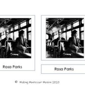 Black History Montessori 3 Part Cards - Etsy