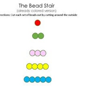 Montessori Bead Stair Printable - Etsy