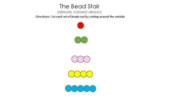 Montessori Bead Stair Printable - Etsy