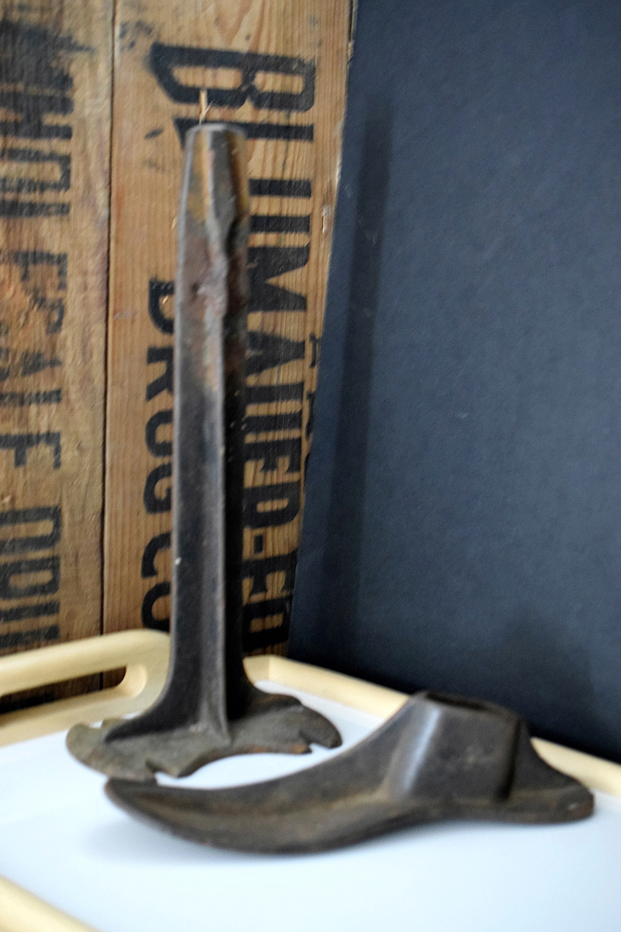 Antique Cast Iron Cobbler's Shoe Stand: 1894 Eclipse Foot Mold - Etsy