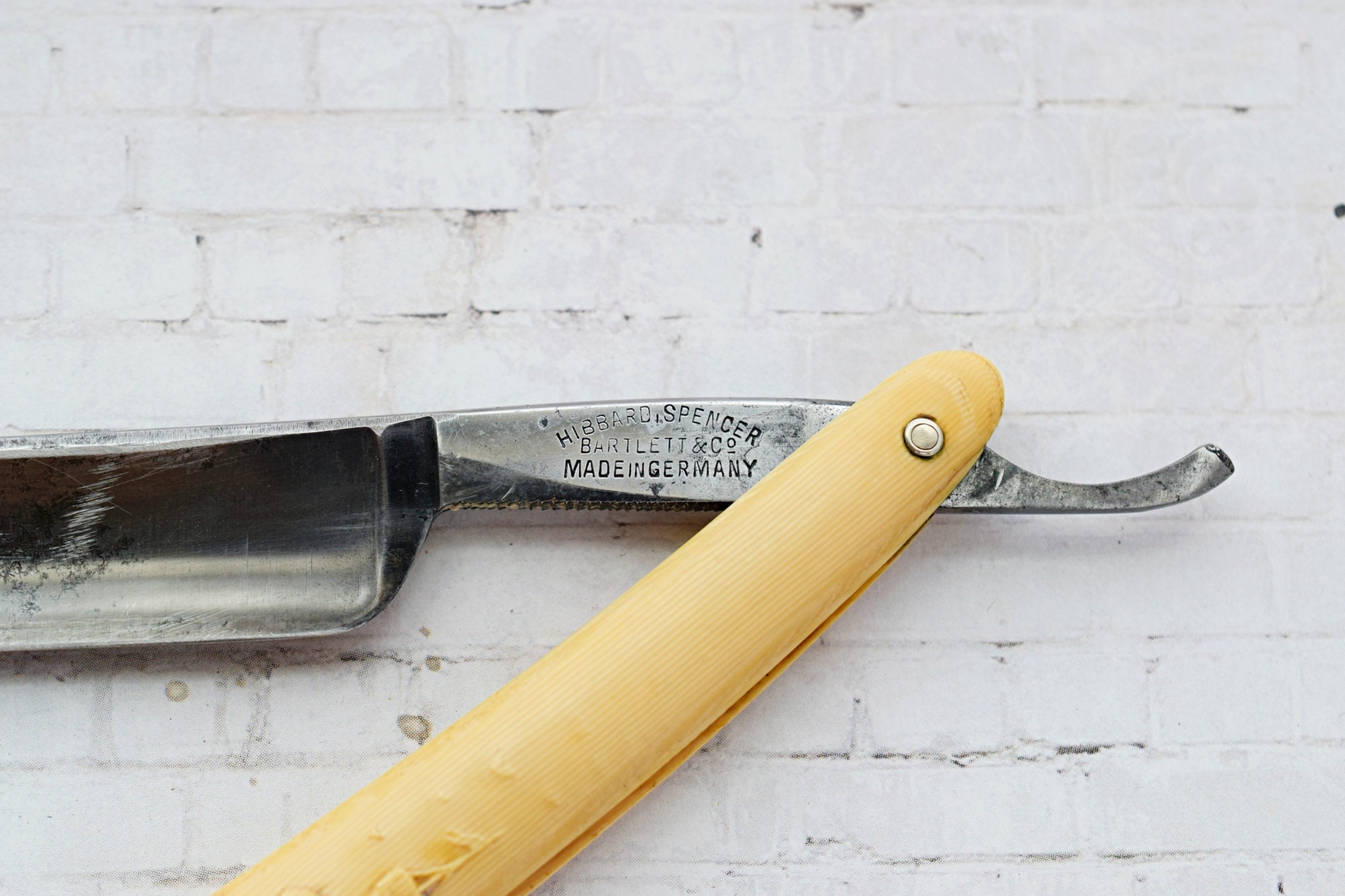 Vintage Straight Razor Hibbard Spencer Bartlett & Co Gift - Etsy