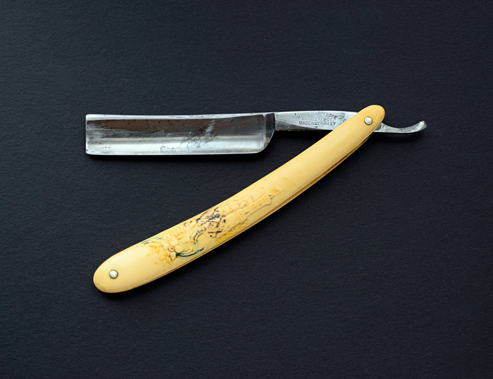 Vintage Straight Razor Hibbard Spencer Bartlett & Co Gift - Etsy