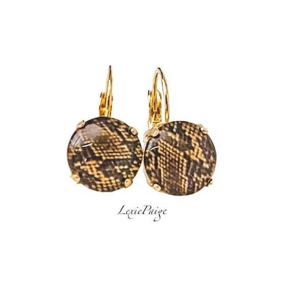 Snakeskin Earrings - Etsy