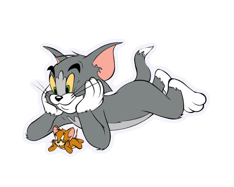 Tom and Jerry Stickers Vinyl Decal Laptop Decal Tom and | Etsy
