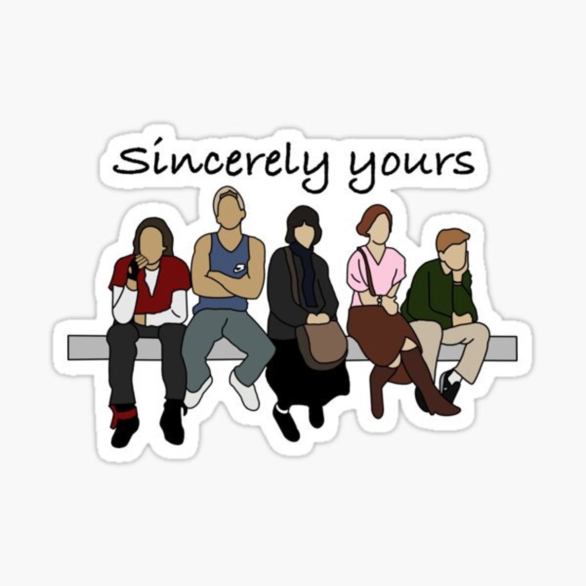 The Breakfast Club Stickers Vinyl Decal Laptop Decal the | Etsy