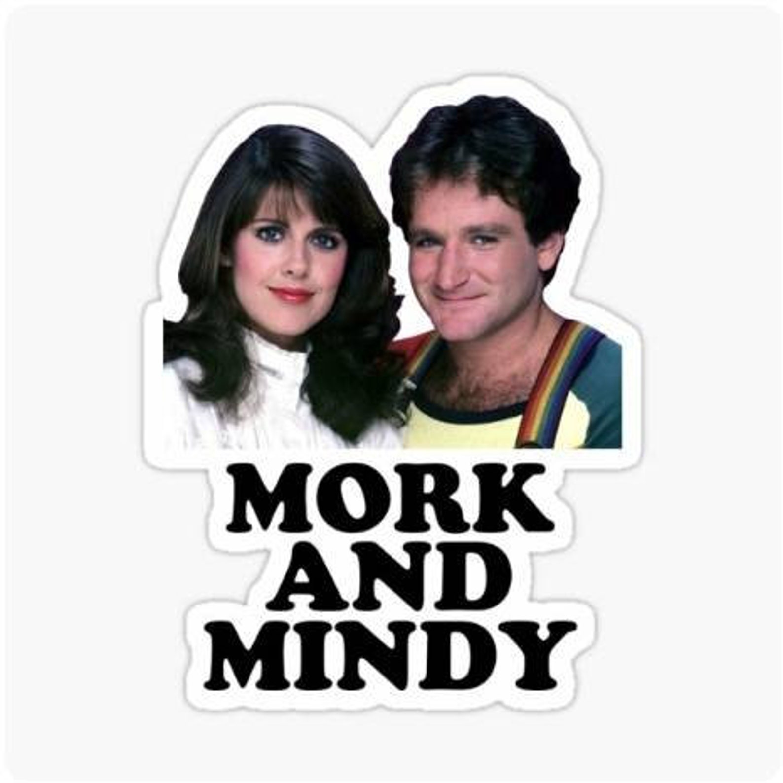Mork And Mindy Stickers Vinyl Decal Laptop Decal Mork And Etsy
