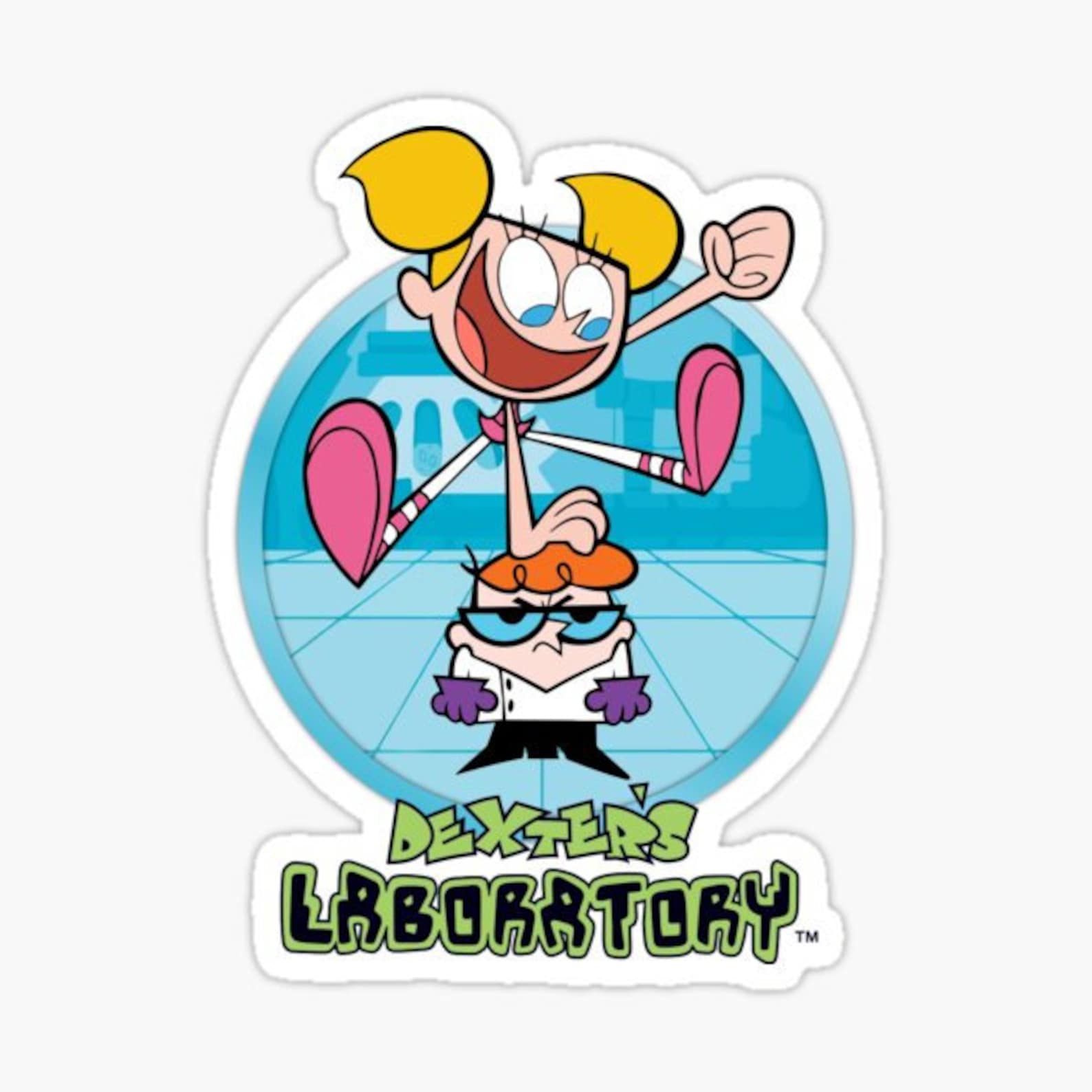 Dexter Laboratory Vinyl Decal Laptop Decal Stickers | Etsy