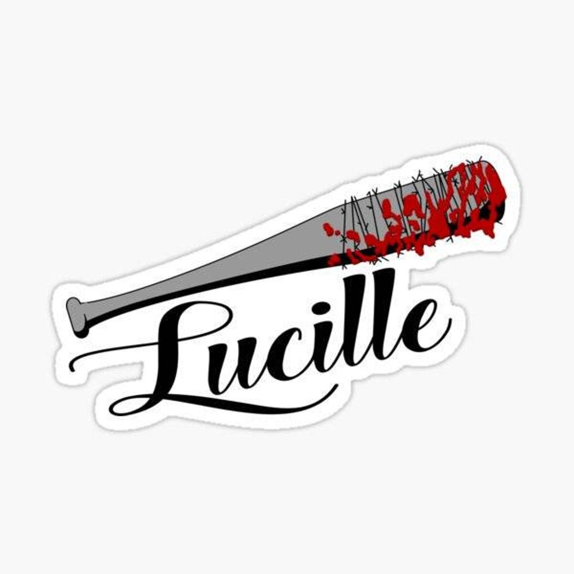 Walking Dead Negan Stickers Vinyl Decal Laptop Decal | Etsy