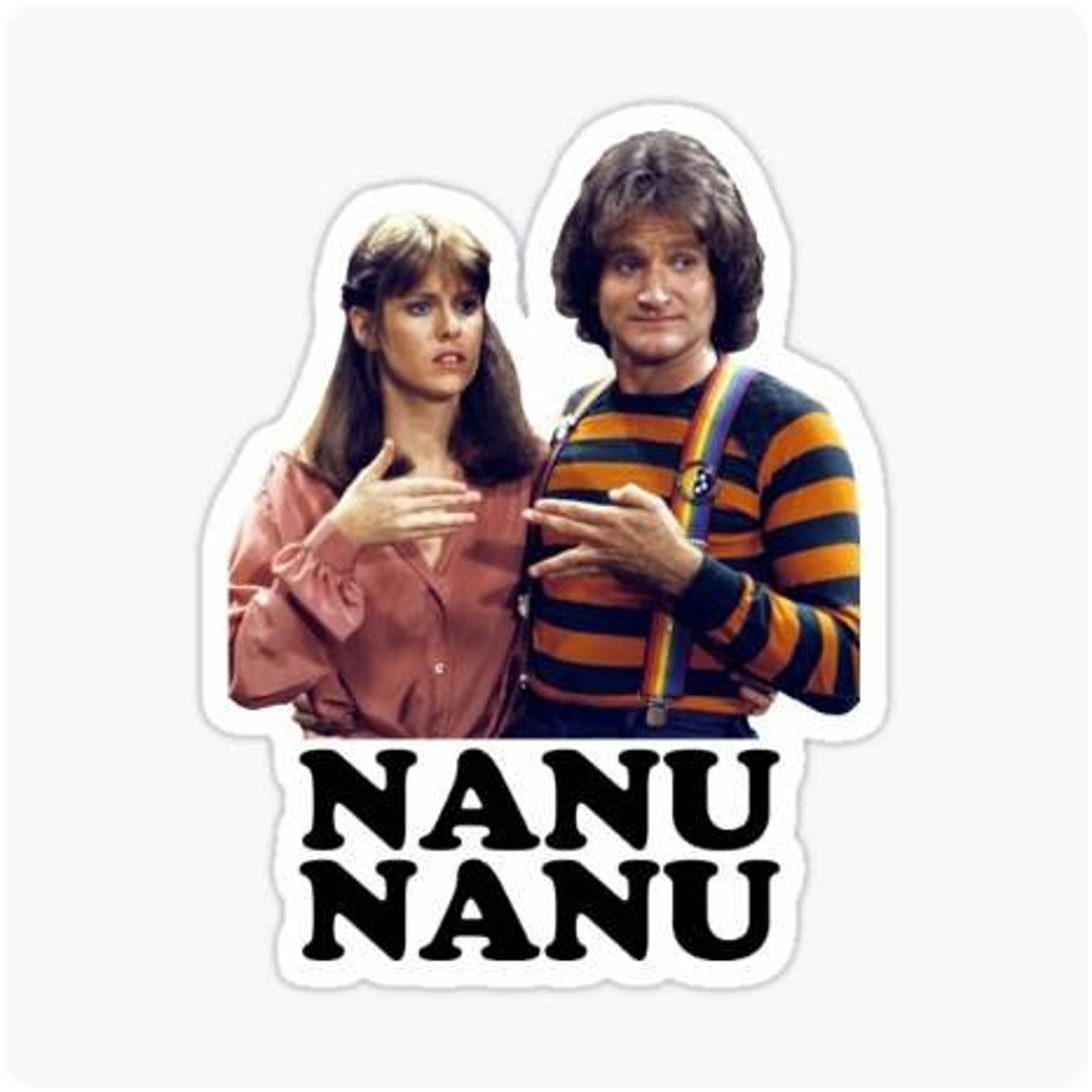 Mork And Mindy Stickers Vinyl Decal Laptop Decal Mork And Etsy
