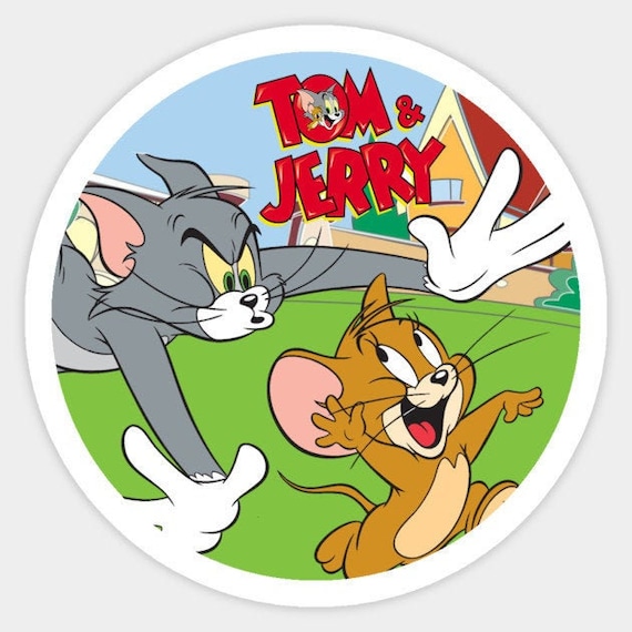 Tom and Jerry Stickers Vinyl Decal Laptop Decal Tom and | Etsy