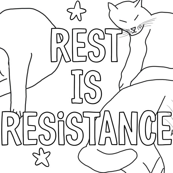 Nonbinary Coloring Page - Etsy