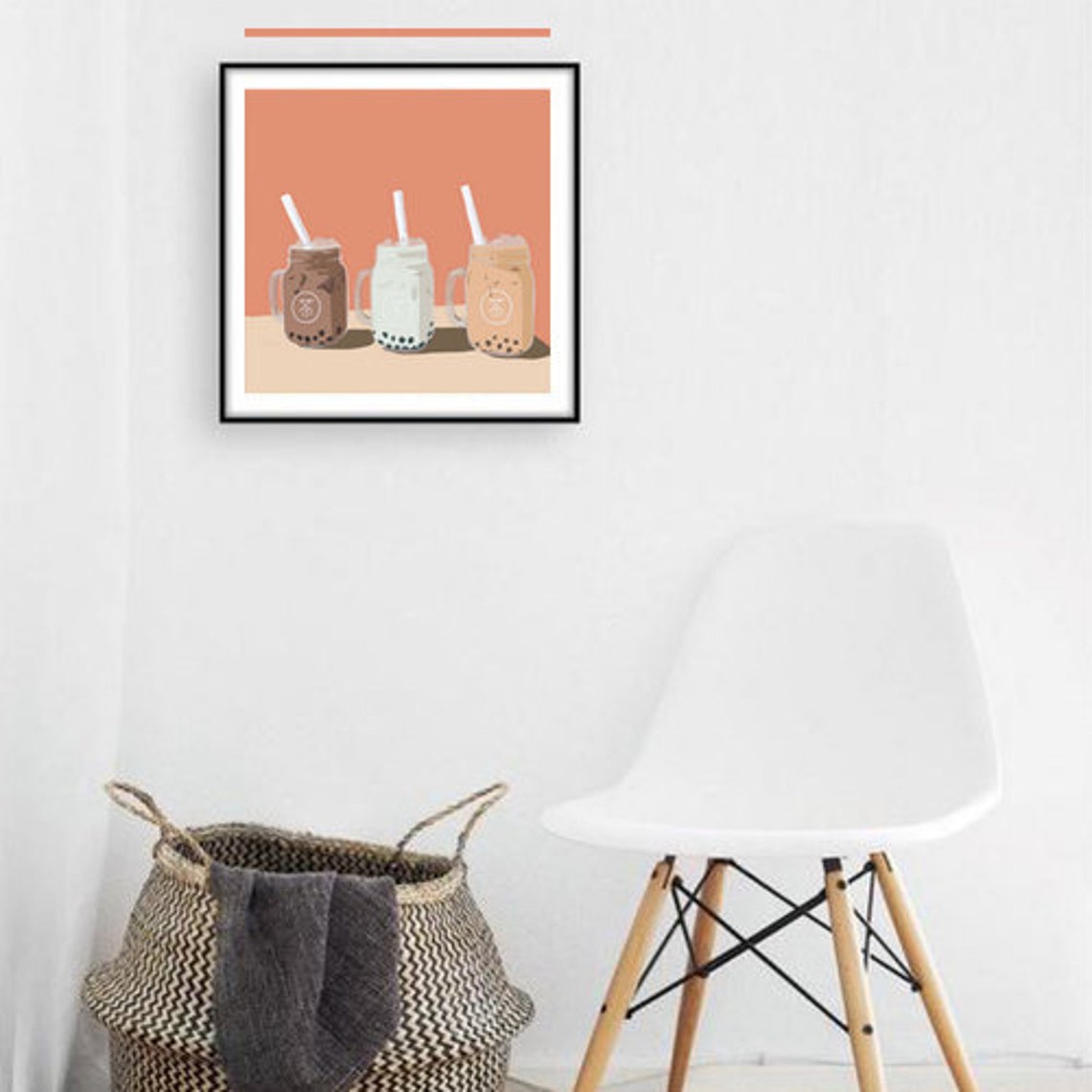 Pink Boba Bubble Tea Tapioca Pearls Mason Jar Drink Flavors - Etsy