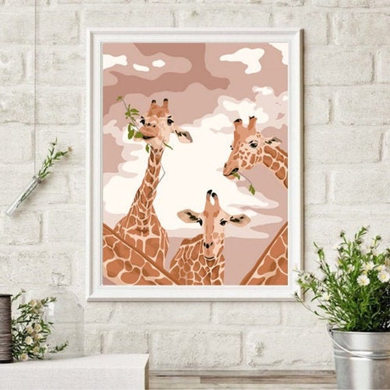 Pink Giraffe Pattern