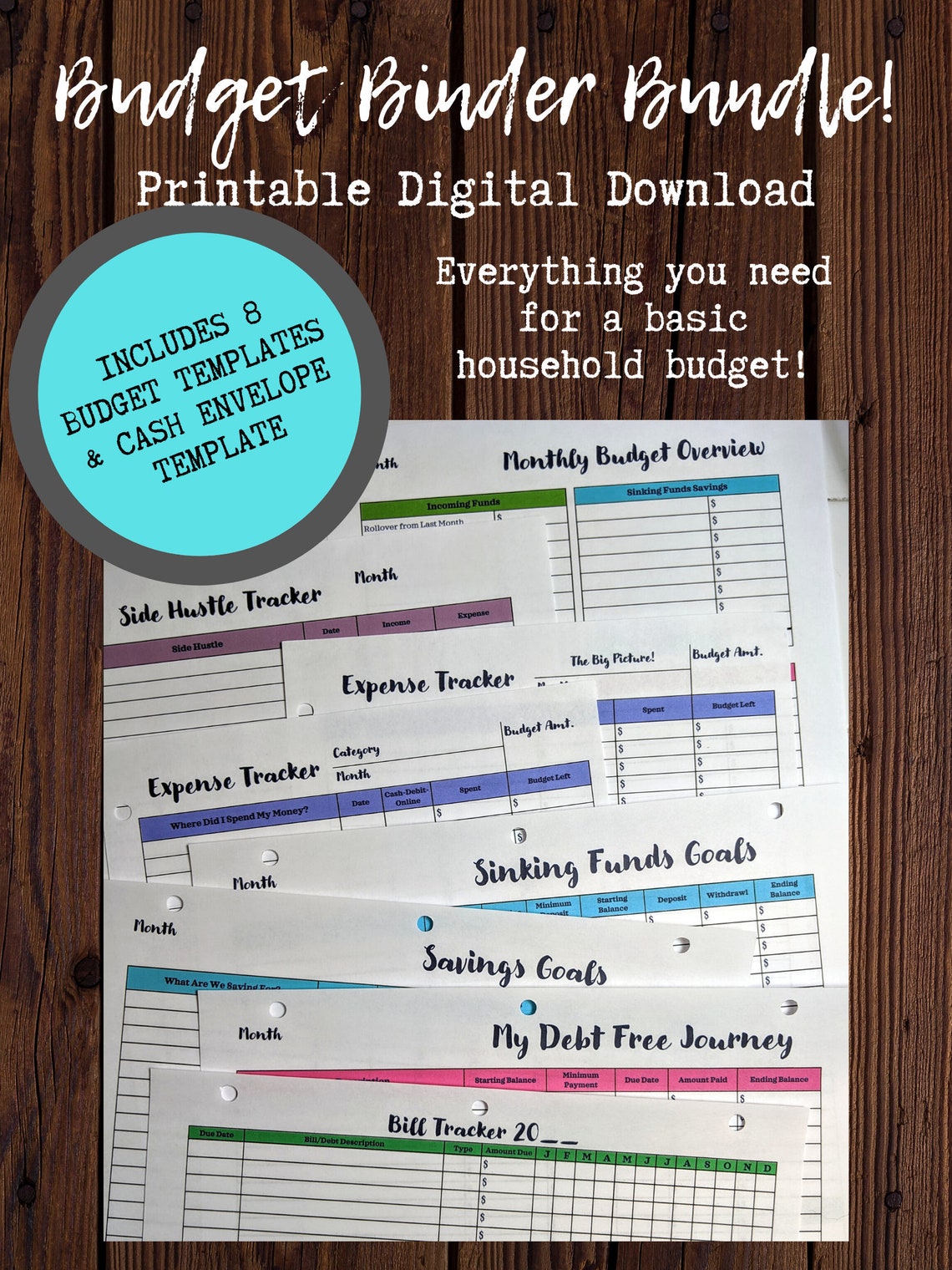 Budget Binder Printable Planner Bundle Financial Planning - Etsy