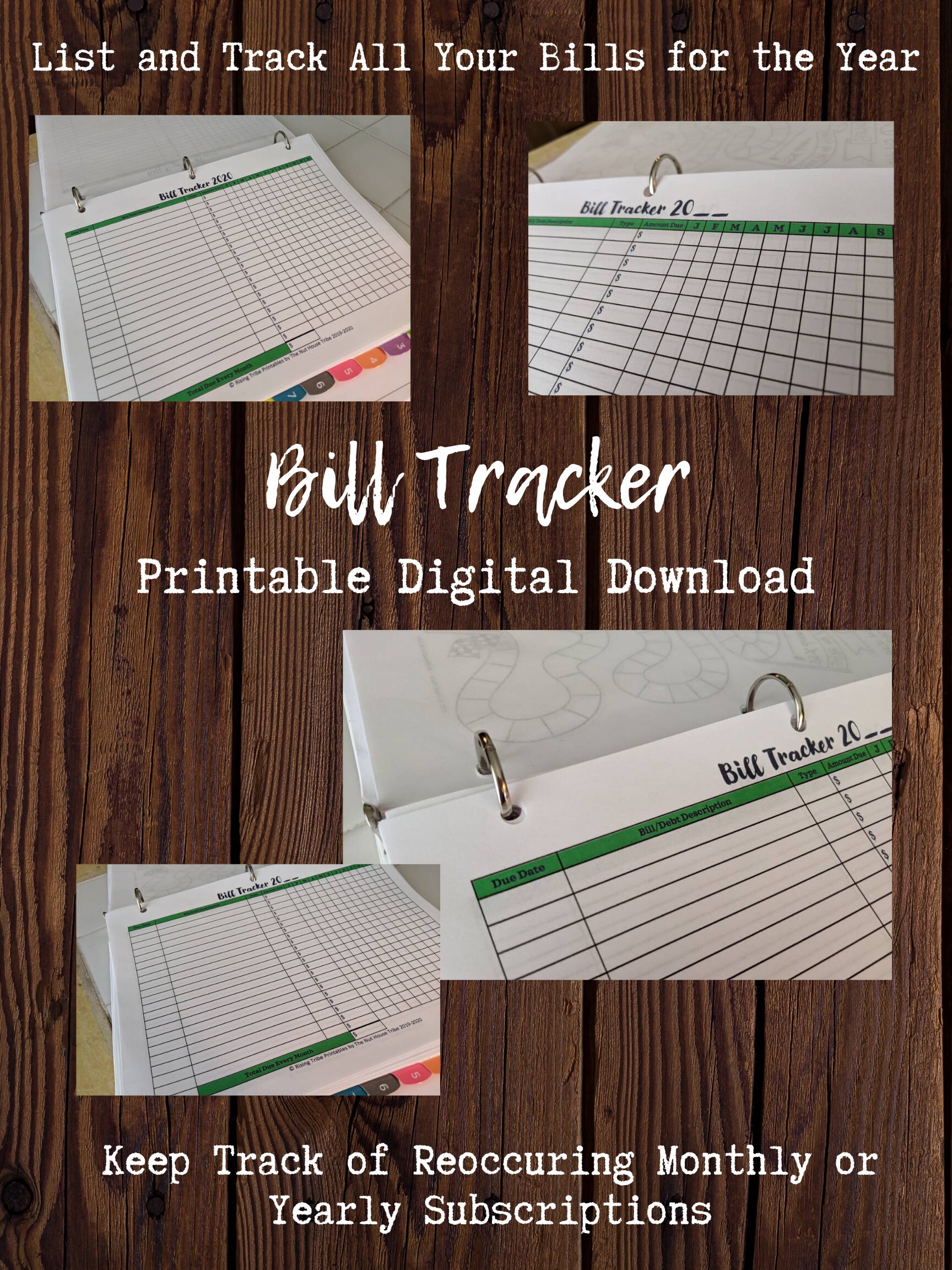 Budget Binder Printable Planner Bundle Financial Planning - Etsy