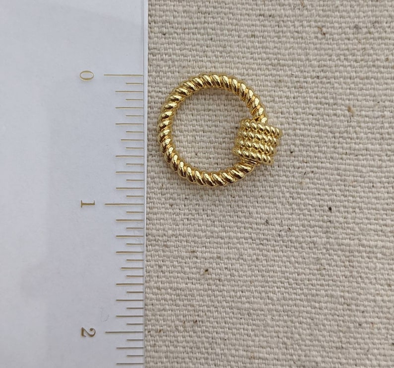 Rope Circle Carabiner // Lock // Screw // Necklace | Etsy