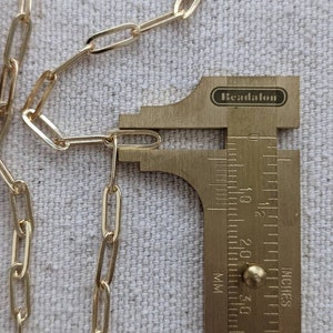 Carabiner Chain // 4x11mm // Paperclip Chain - Etsy